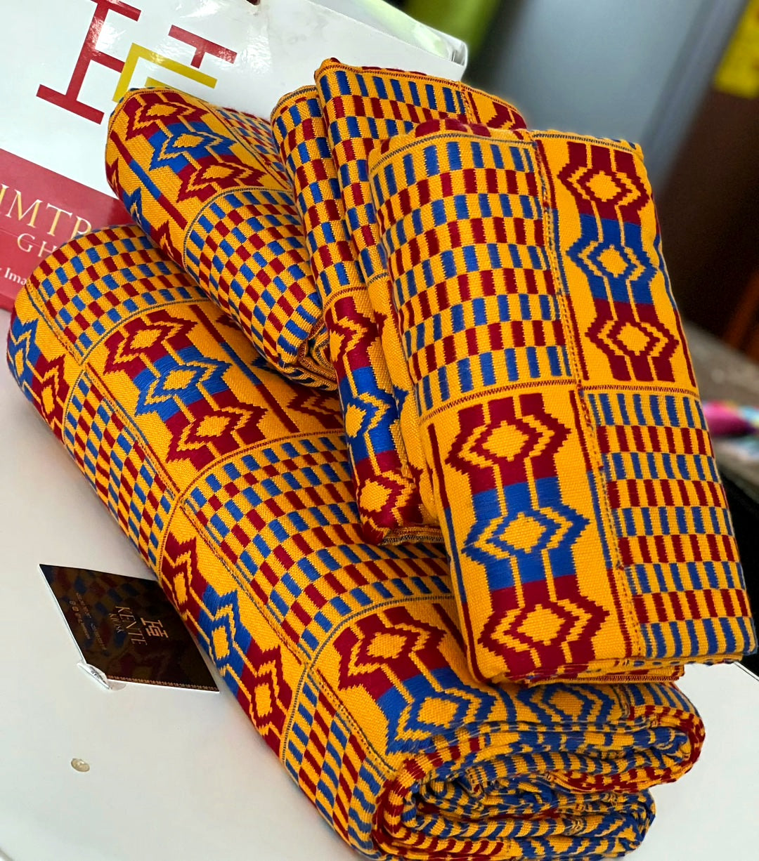MG Authentic Hand Weaved Kente Cloth A2218