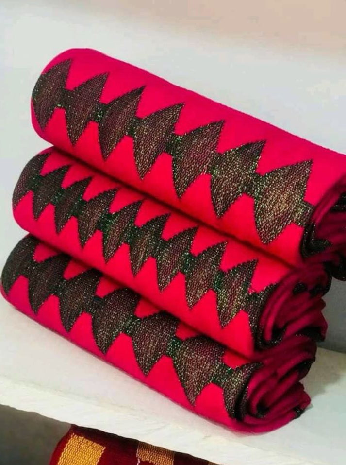Authentic Hand Weaved Kente Cloth A2383