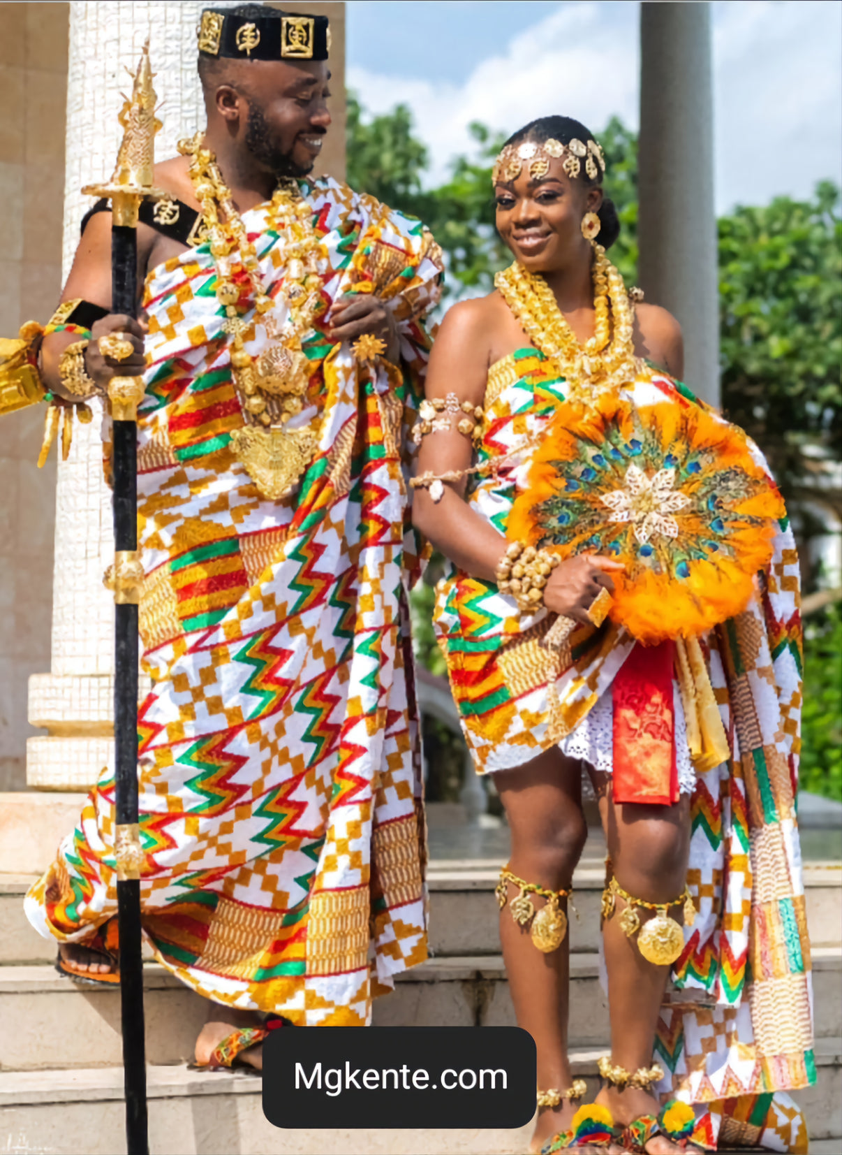Royal Hand Weaved Kente Cloth M45
