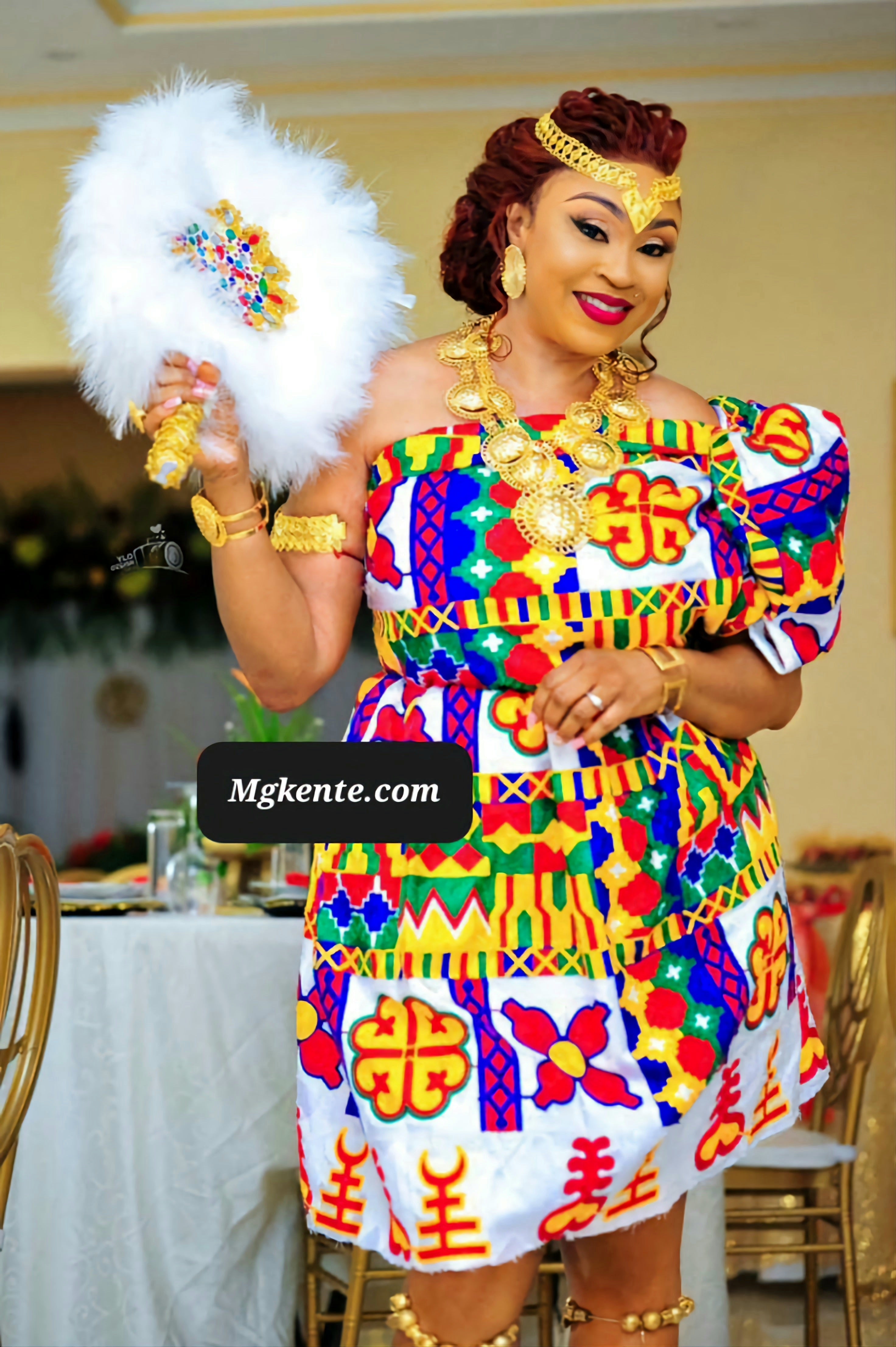 MG Royal Hand Weaved Kente Cloth R1119