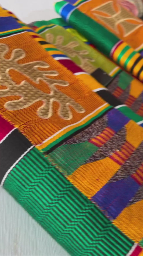 MG Royal Hand Weaved Kente Cloth R104