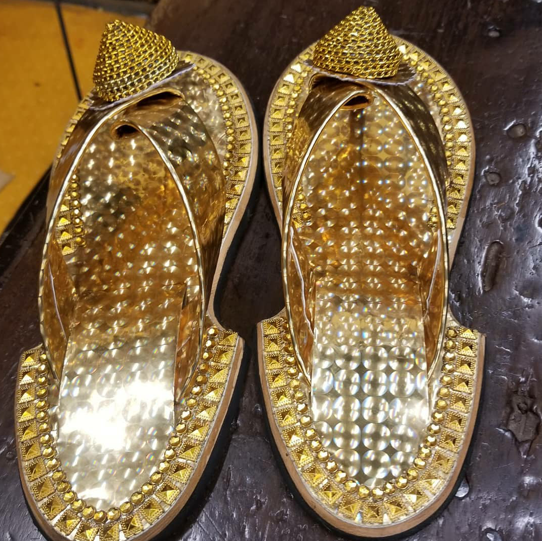 Marrying Ghana African Men's Royal Traditional Sandals AS07
