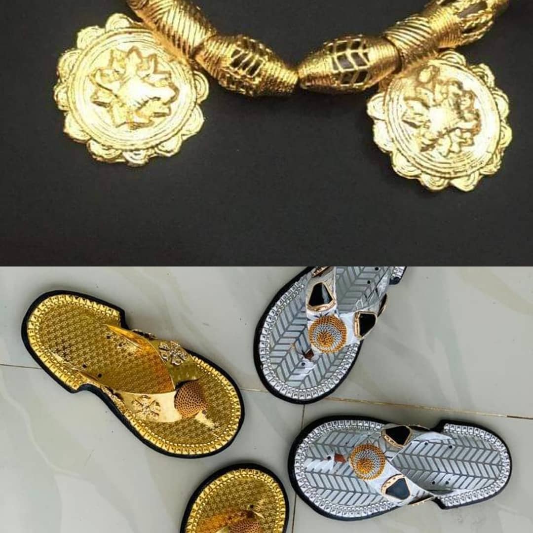 Marrying Ghana African Men's Royal Traditional Sandals AS07